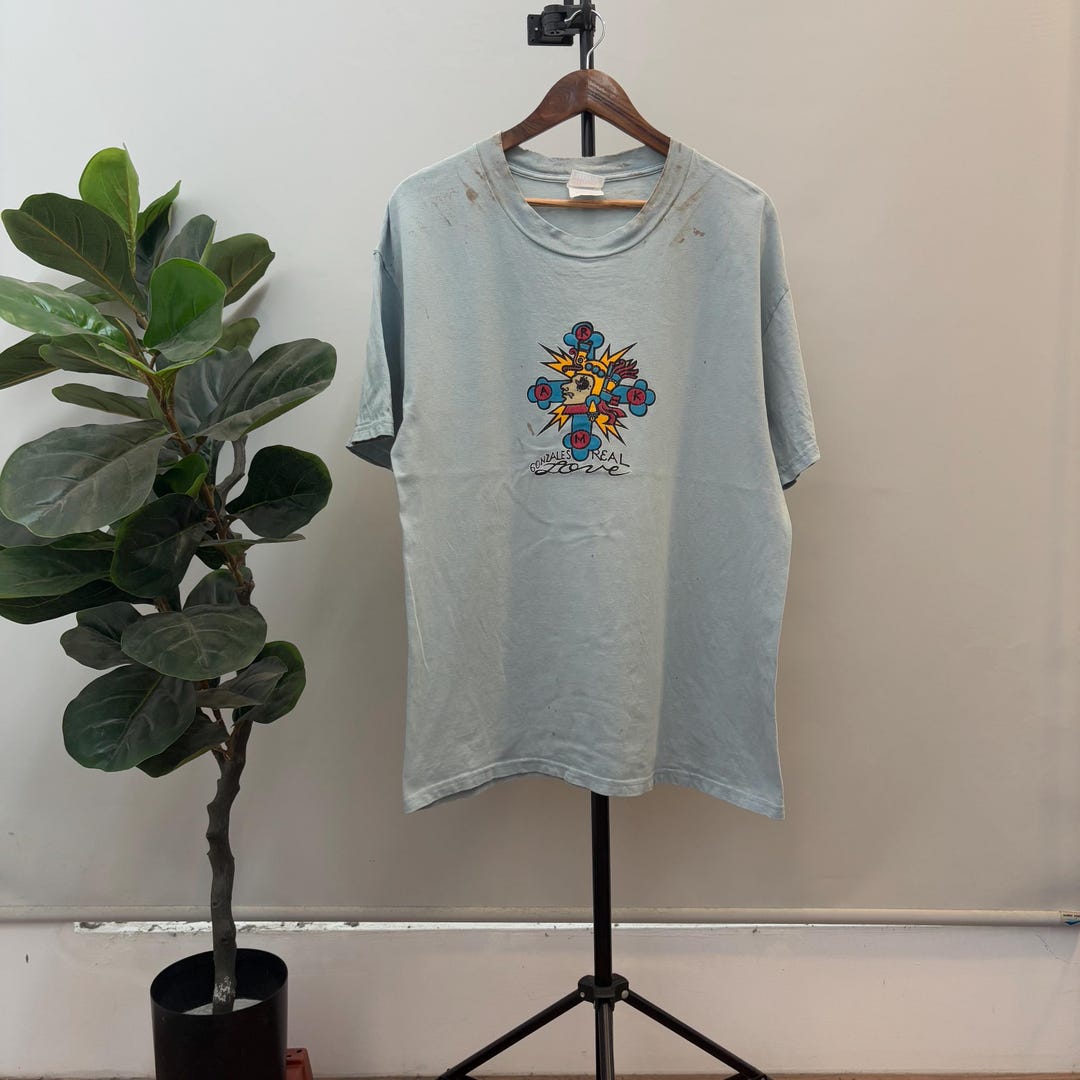 Vintage 90s Mark Gonzales Real Skateboards Shirt / the Gonz Skate ...