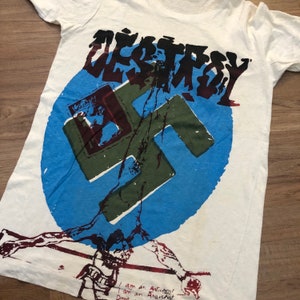 Vintage Destroy Punk Rock T Shirt - Etsy