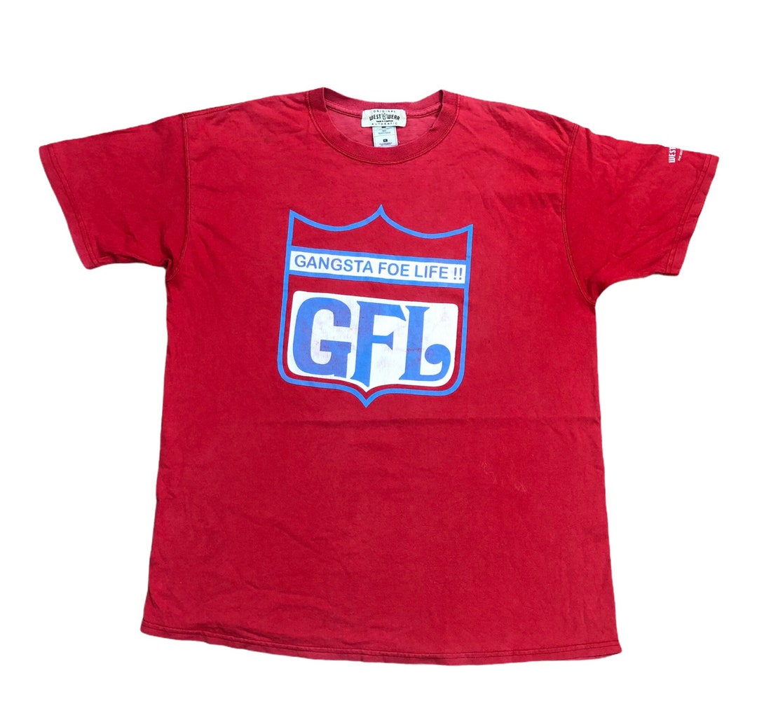 Vintage 90’s West Wear Shirt Gangsta Foe Life Dogg / WS Westside Hip ...