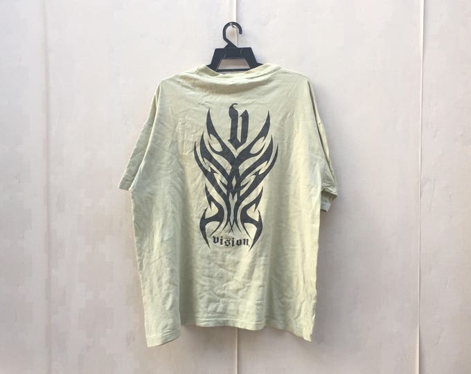 Vintage Vision Streetwear Big Logo Shirt/ Large Size Shirt / Vision ...