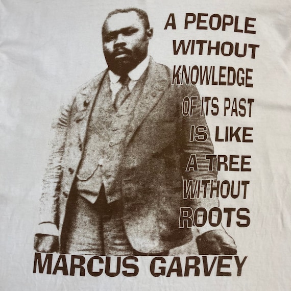 Vintage Marcus Garvey Shirt Ls / Jamaican Politician … - Gem