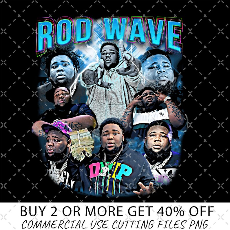 Rod Wave Png, Rod Wave Png, Bootleg Rod Wave Graphic Png, Concert Png ...