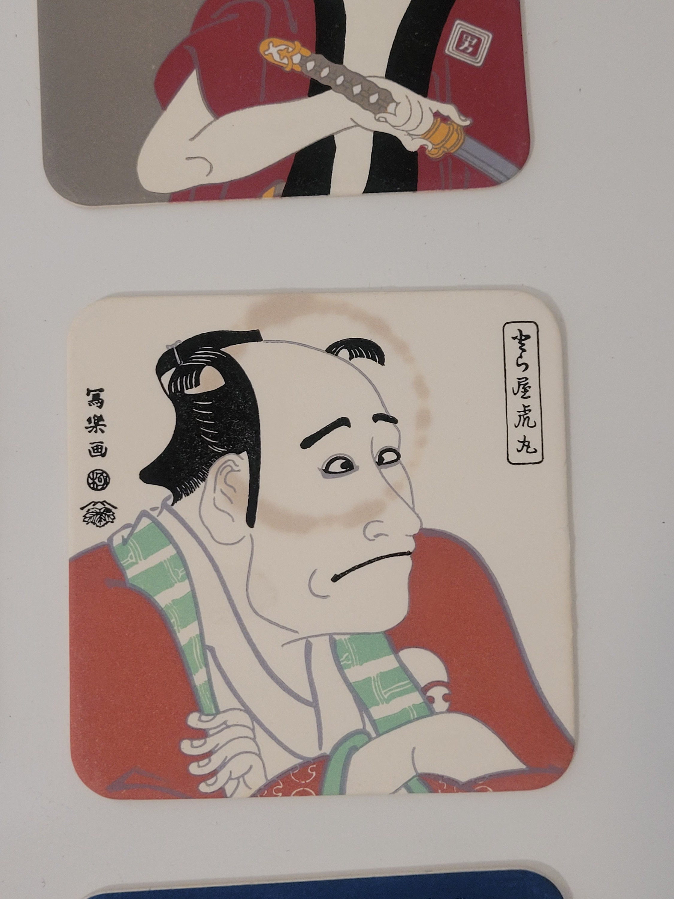 Vintage Ukiyoe Coasters Japanese Fine Art Prints Set of 10 in Box - Etsy