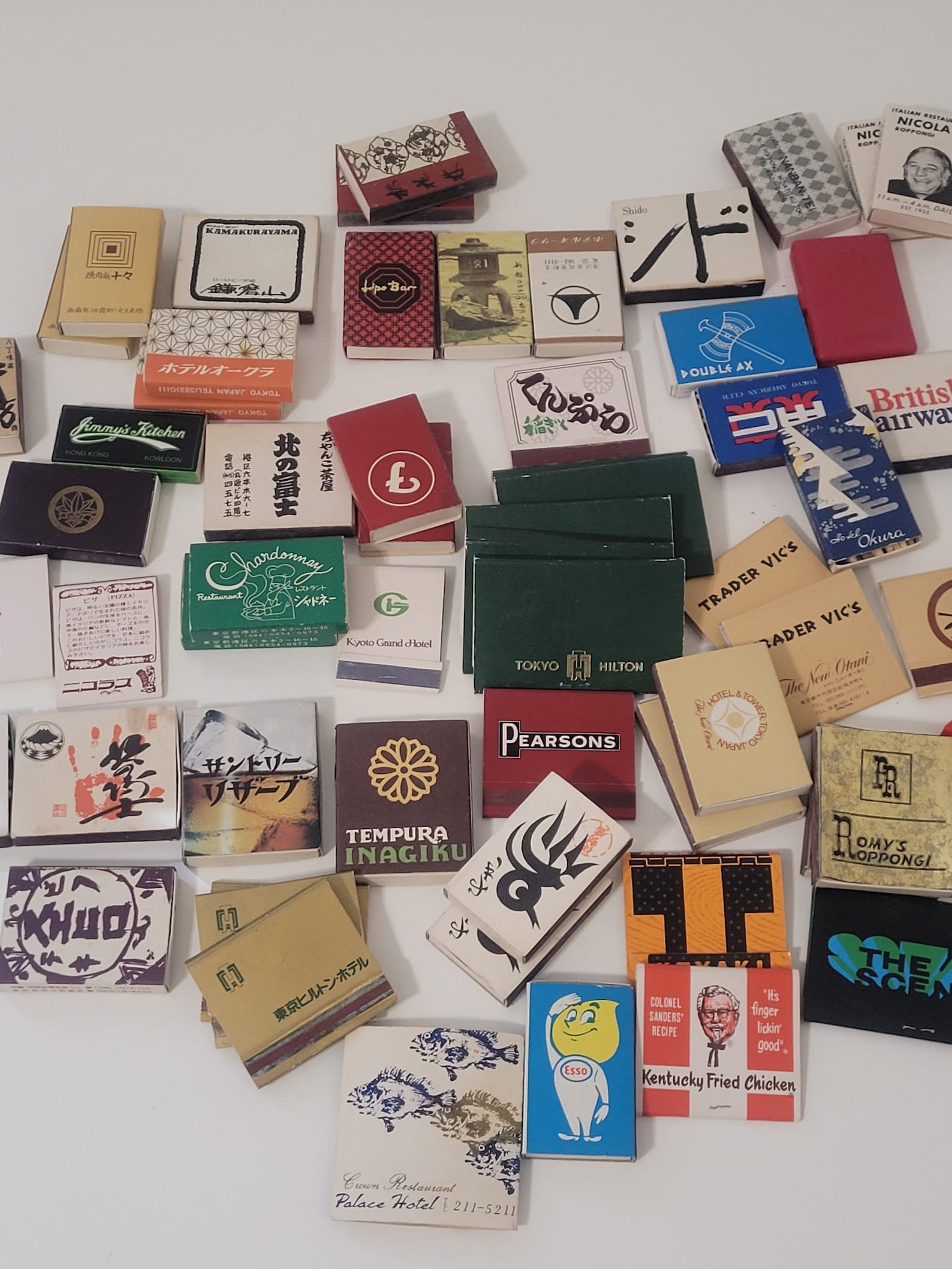 60 1960's Vintage Matchbooks / Matchboxes Including Unstruck KFC and ...