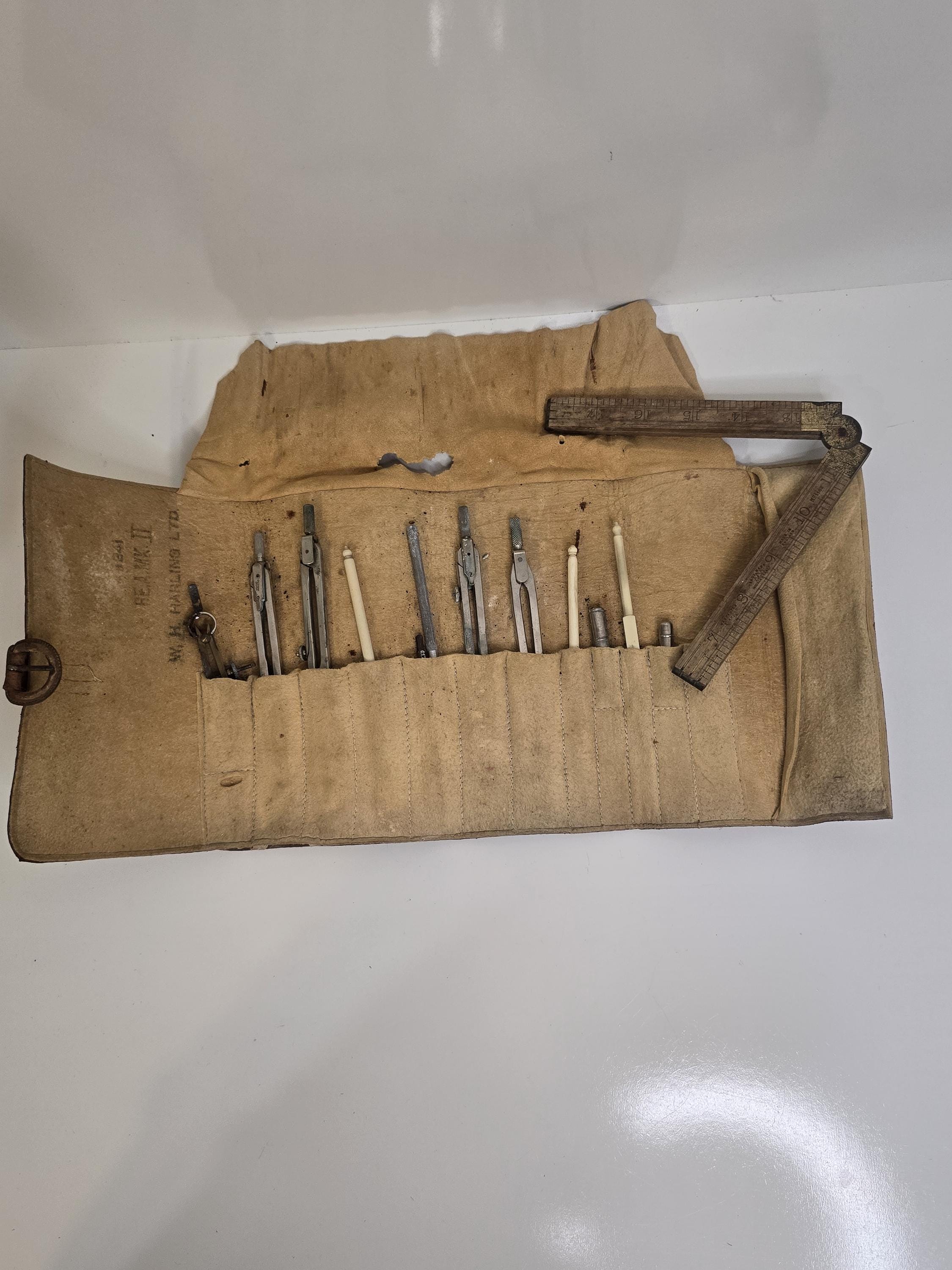 Antique British Military WW2 Cartographer's Navigation Map Drafting Kit ...