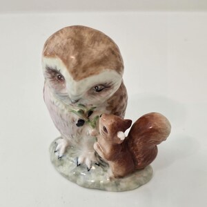 Vintage Beatrix Potter Figurine Old Mr Brown Owl Figurine Beswick Made ...