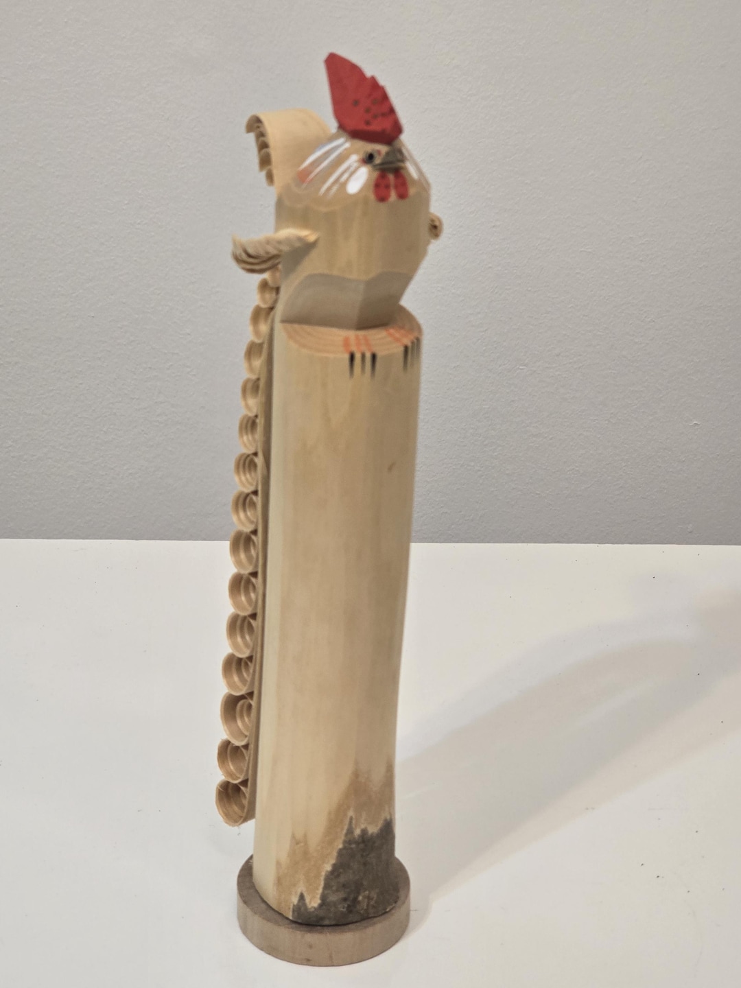 Vintage Japanese Sasano-bori Carving Onagadori Rooster With Original ...