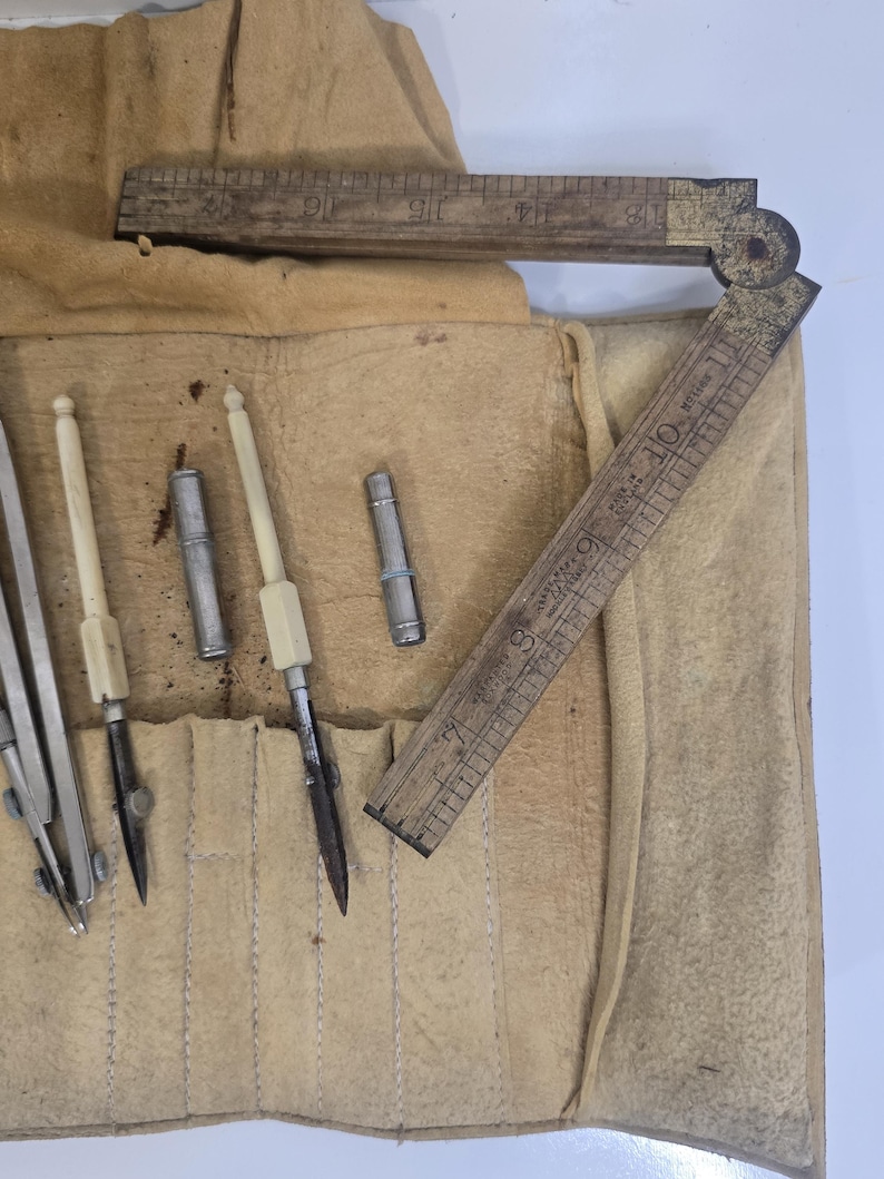 Antique British Military WW2 Cartographer's Navigation Map Drafting Kit ...