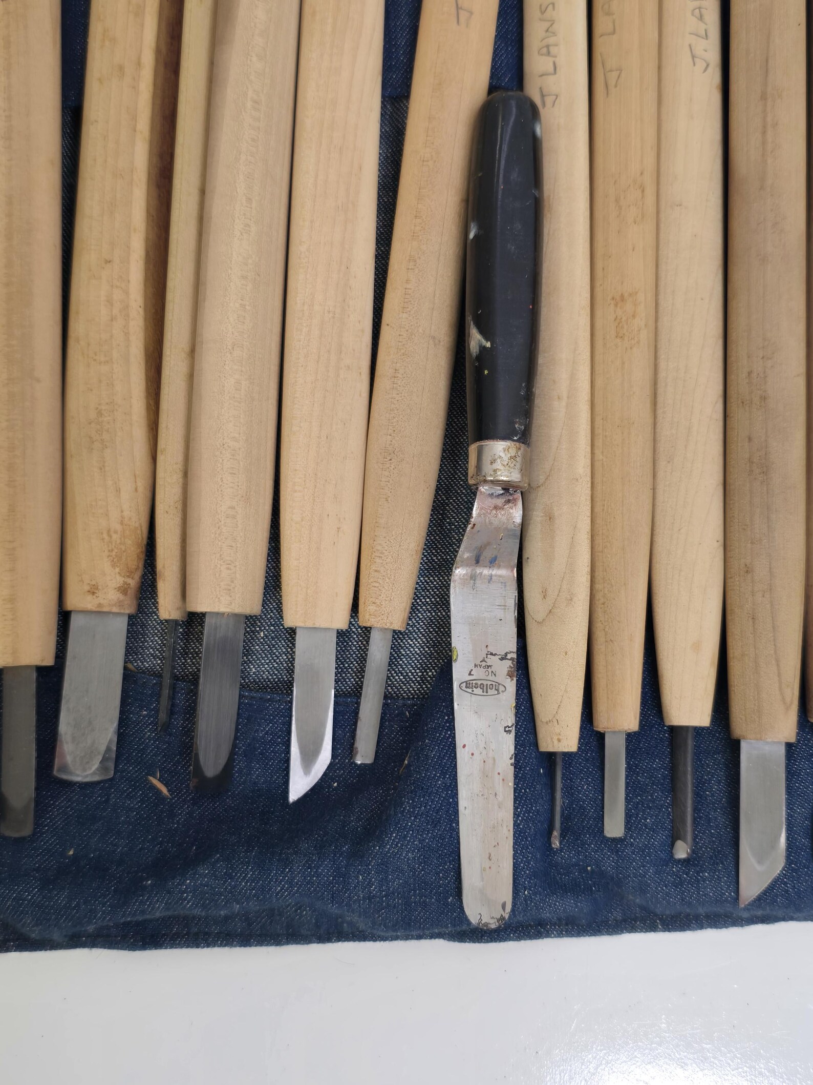 1950's Japanese Wood Carving Chisels Vintage CHOKOKUTO Set of 16 ...