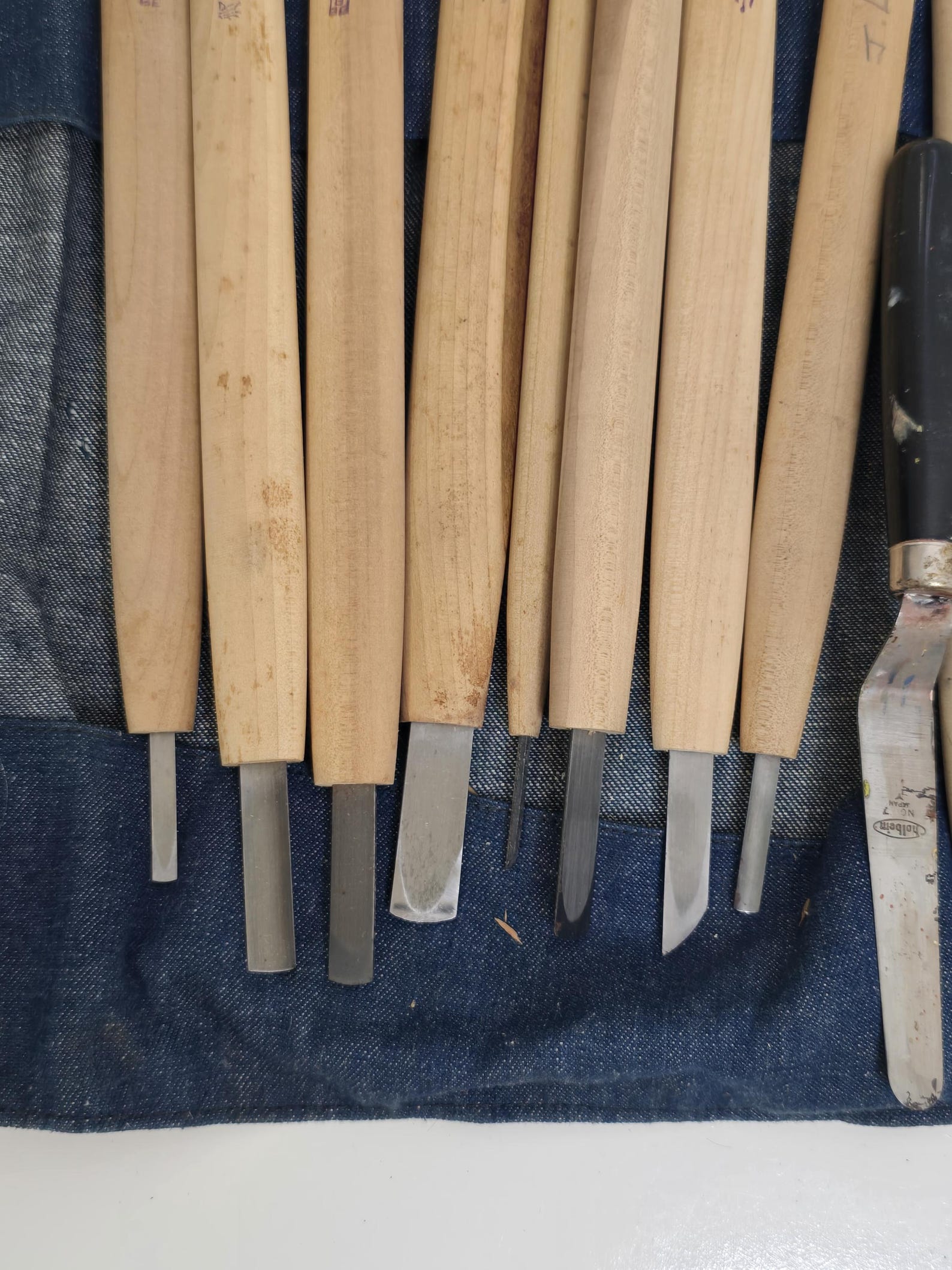 1950's Japanese Wood Carving Chisels Vintage CHOKOKUTO Set of 16 ...