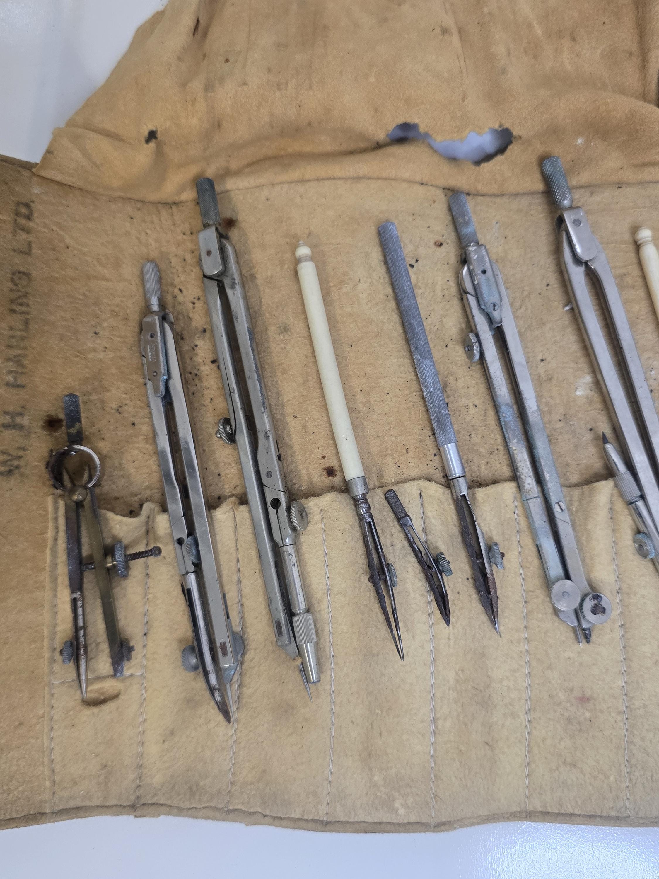 Antique British Military WW2 Cartographer's Navigation Map Drafting Kit ...