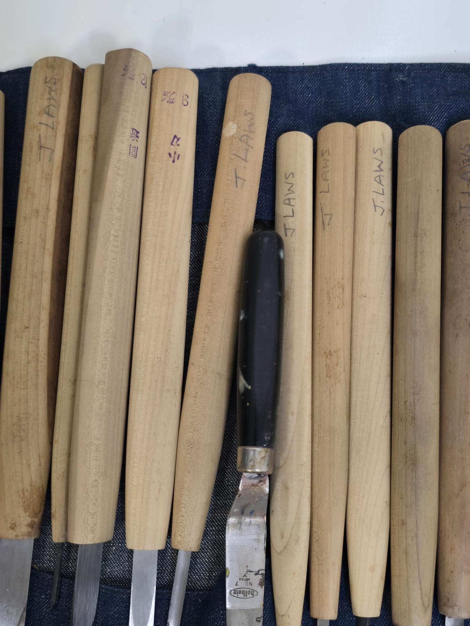 1950's Japanese Wood Carving Chisels Vintage CHOKOKUTO Set of 16 ...