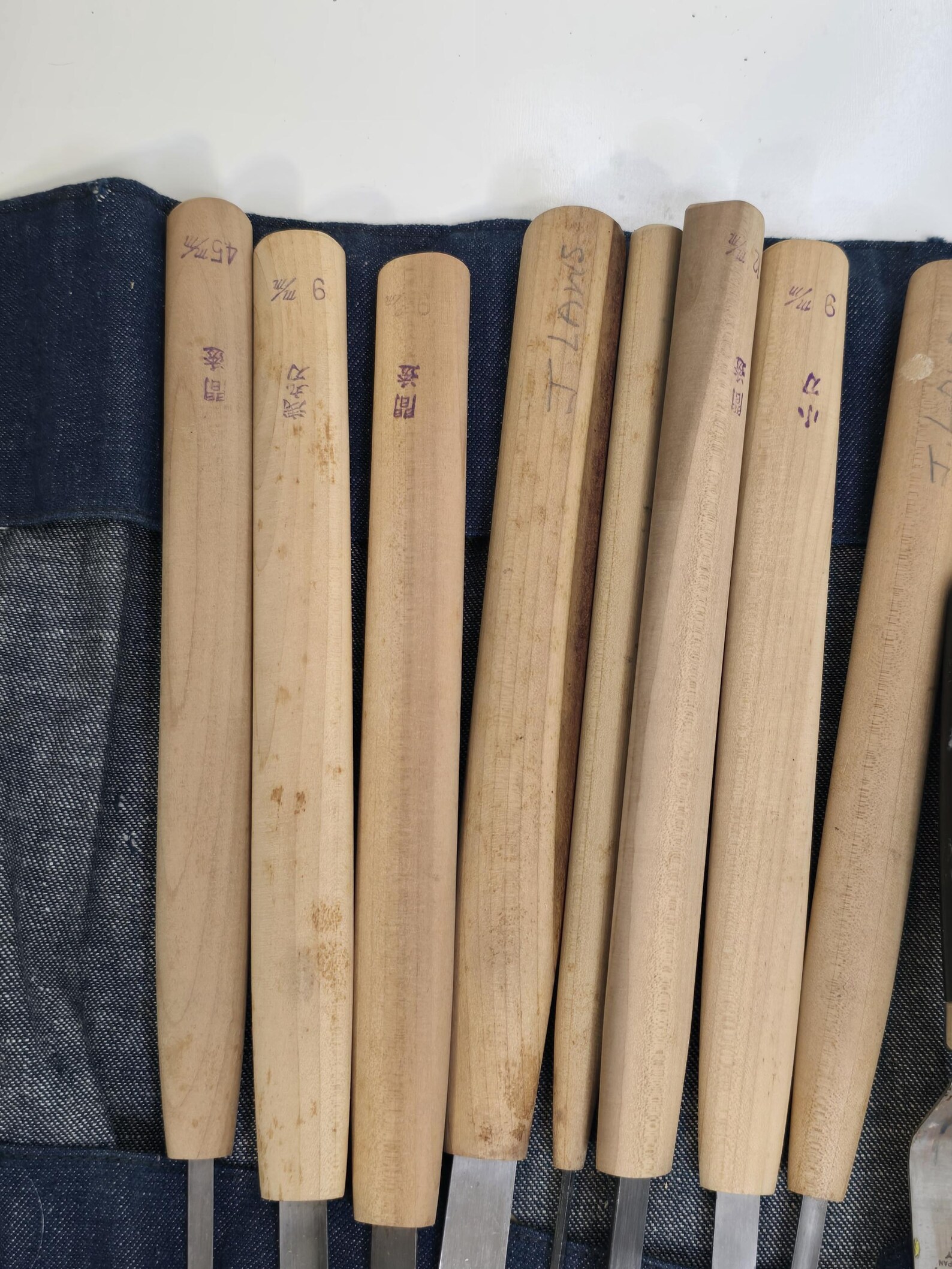 1950's Japanese Wood Carving Chisels Vintage CHOKOKUTO Set of 16 ...