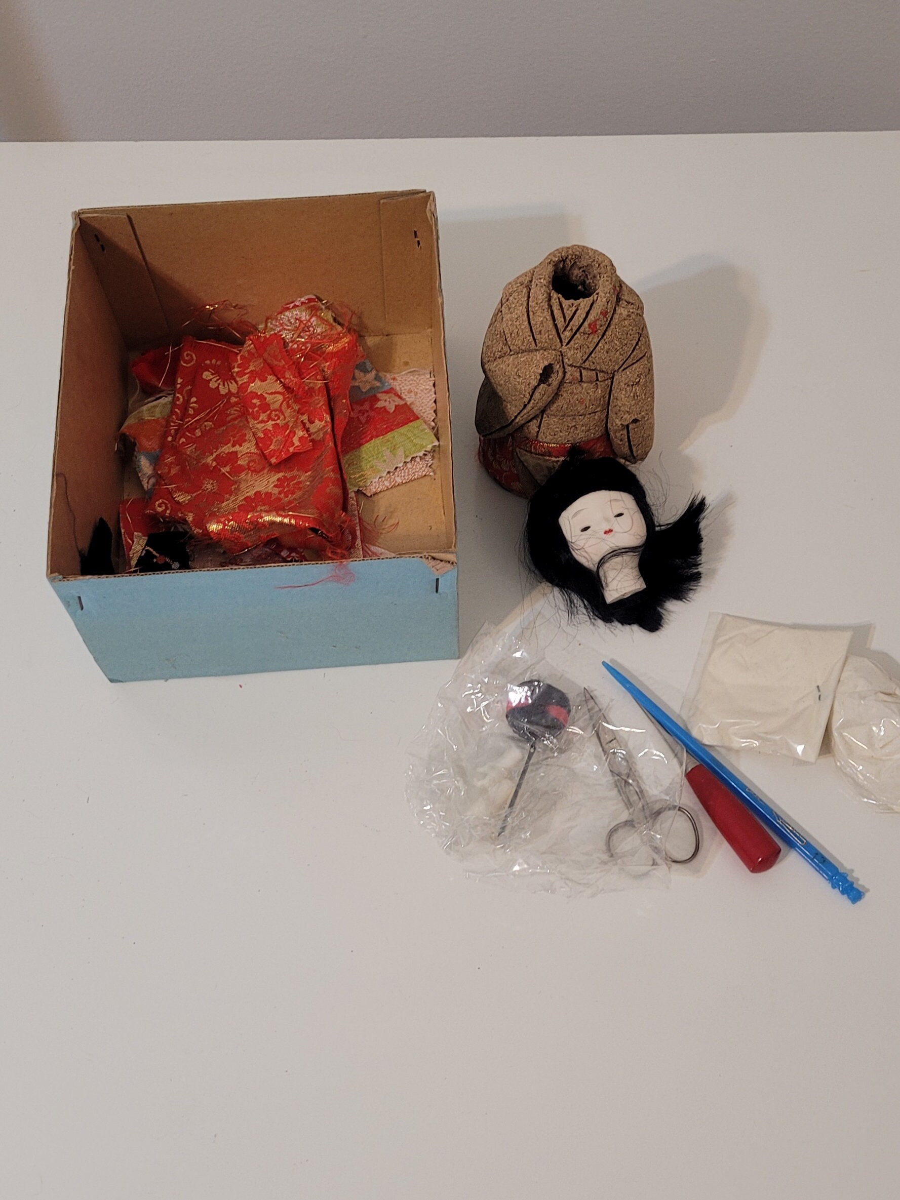 2 Japanese Geisha Doll Making Kits Not Complete From Japan 1970's - Etsy