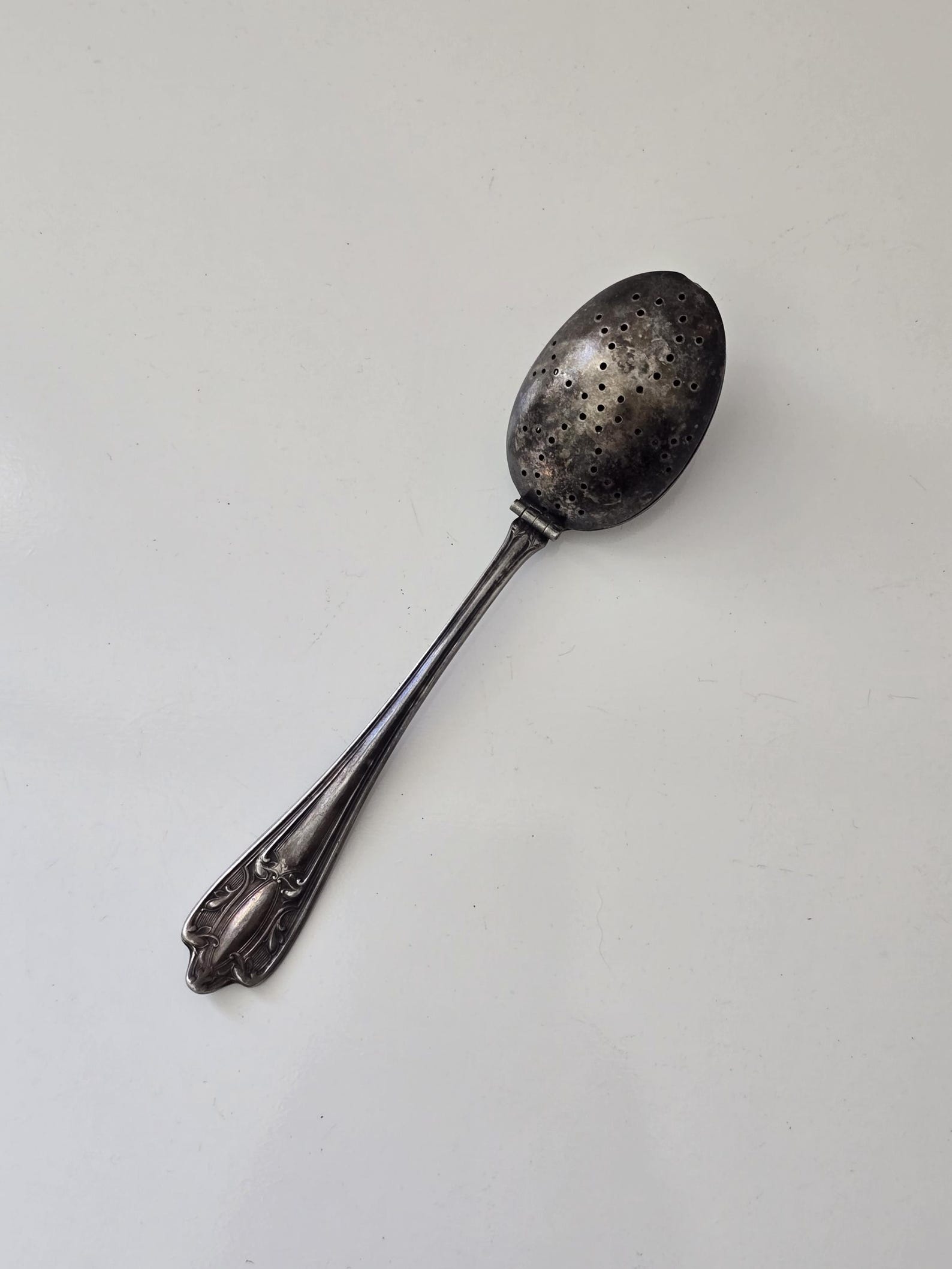 Vintage Tea Leaf Spoon Silver Plate Tea Strainer Tea Infuser Tea Holder ...