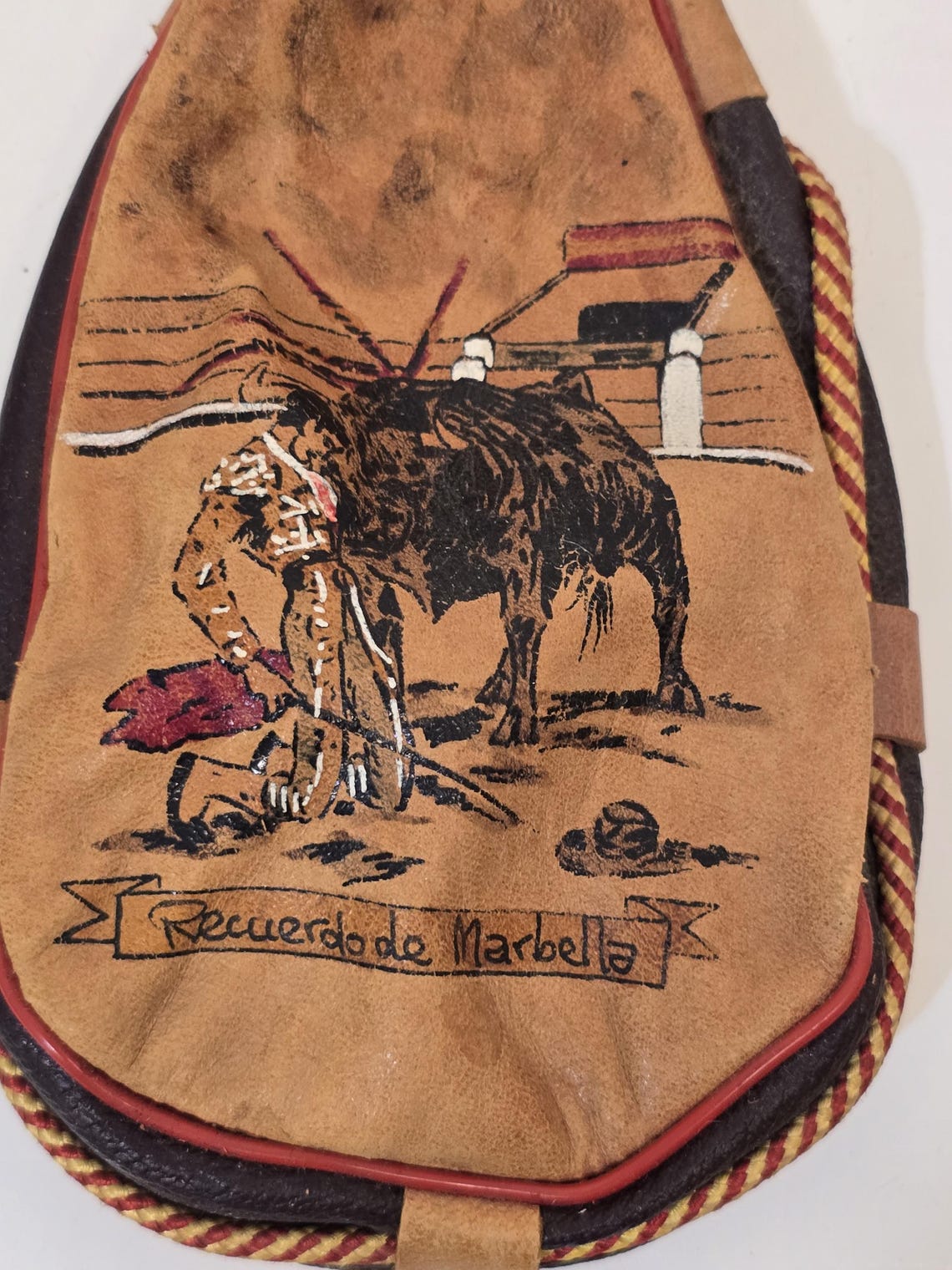 Vintage Spanish Leather Bota Bag: Bohemian Wine Canteen, Bar Decor - Etsy