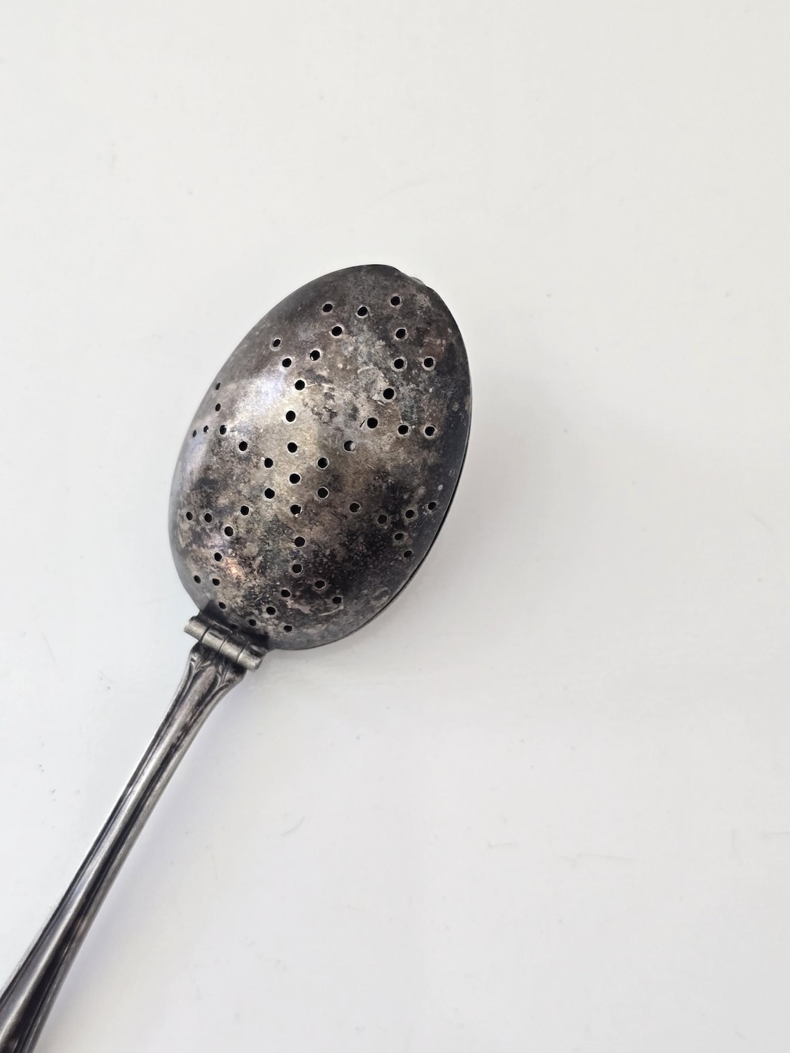 Vintage Tea Leaf Spoon Silver Plate Tea Strainer Tea Infuser Tea Holder ...
