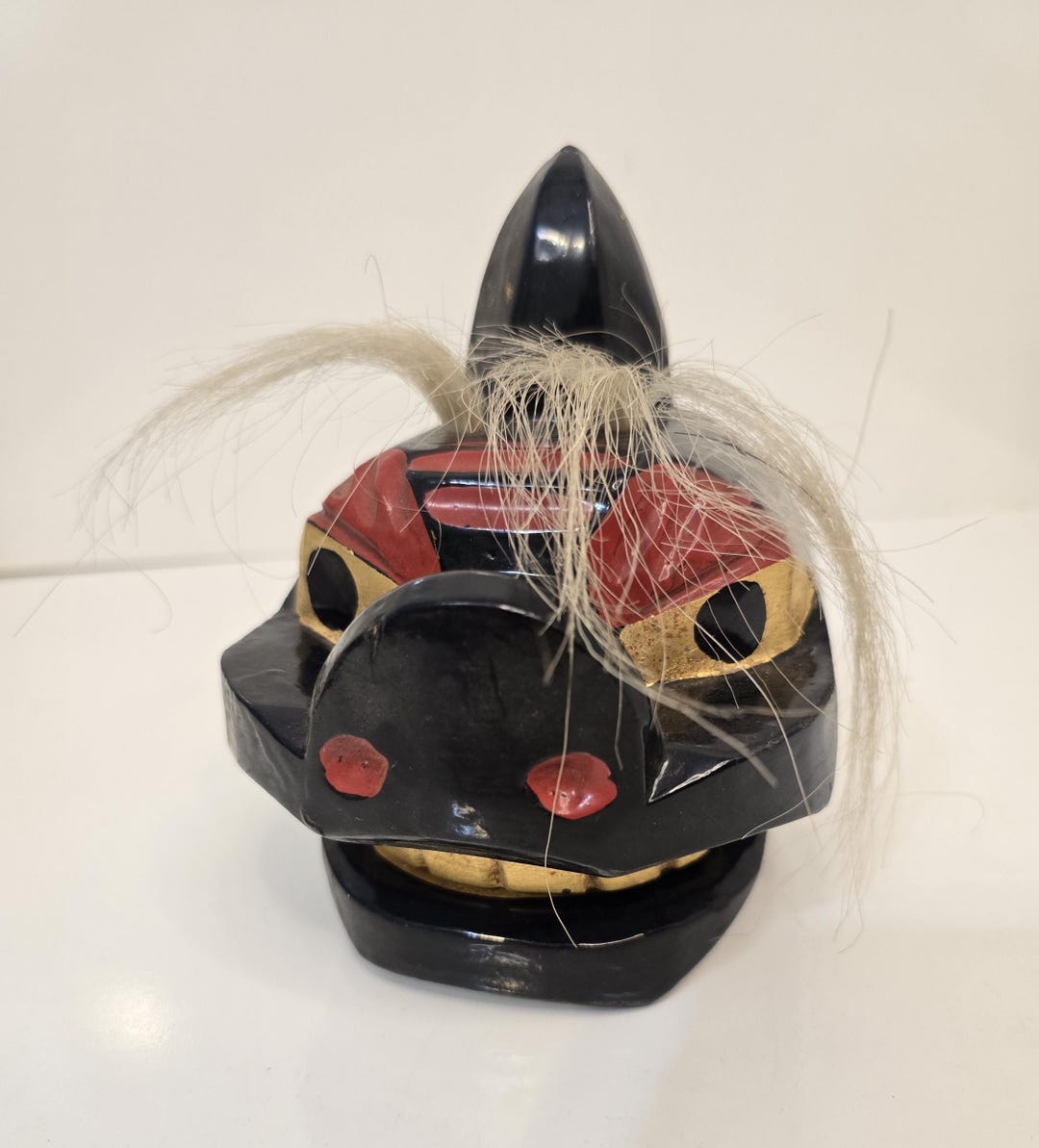 Vintage 50's Japanese Shi-shi Lion Wood Carving Figurine Folk Art Mask Puppet - Mouth Moves - Etsy