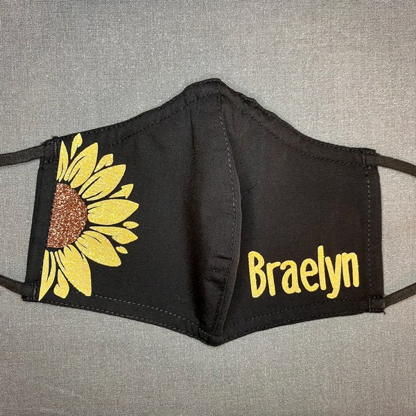 Sunflower Face Mask - Etsy