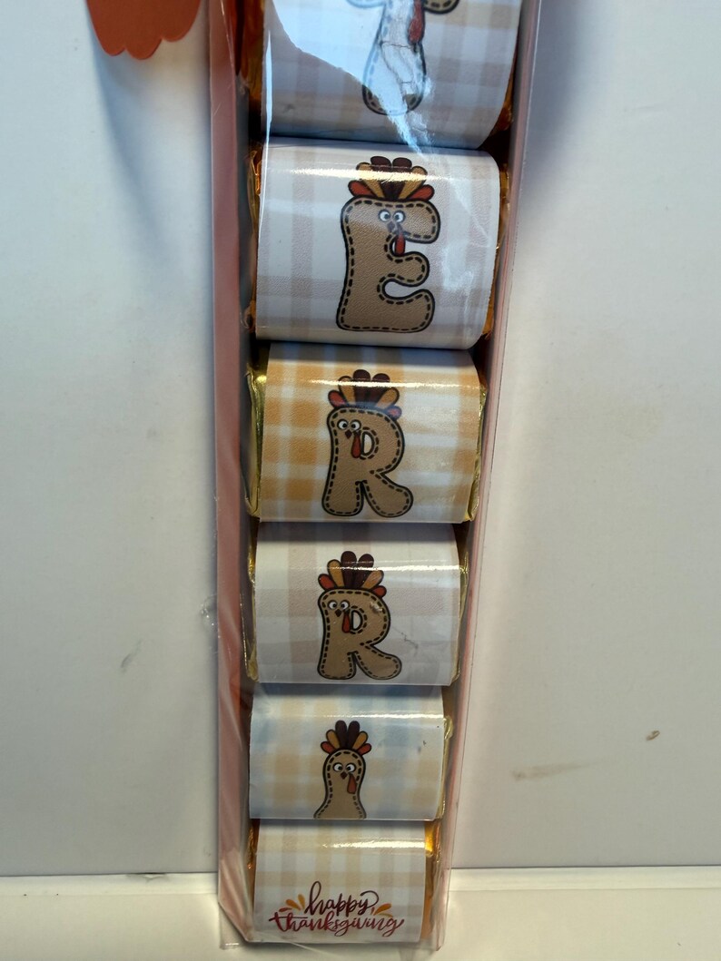 Personalized Thanksgiving Hershey Nugget Favor: Place Setting Treat - Etsy