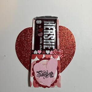 Valentine's Day Hershey Bar Favor/hershey Bar Valentine Gift/valentine ...