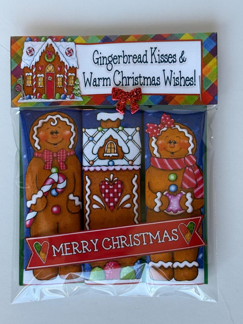 Gingerbread Man Hershey Bar Christmas Stocking Stuffer - Etsy