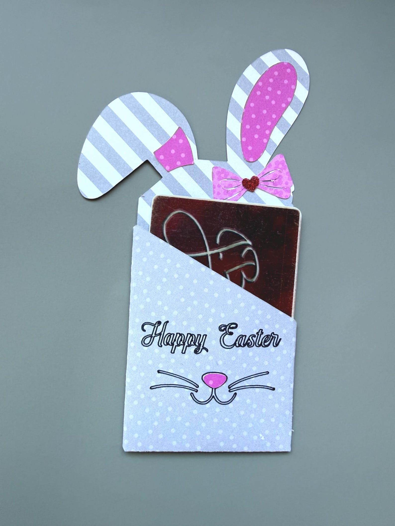 Personalized Easter Bunny Gift Card Holder: Easter Basket Stuffer - Etsy