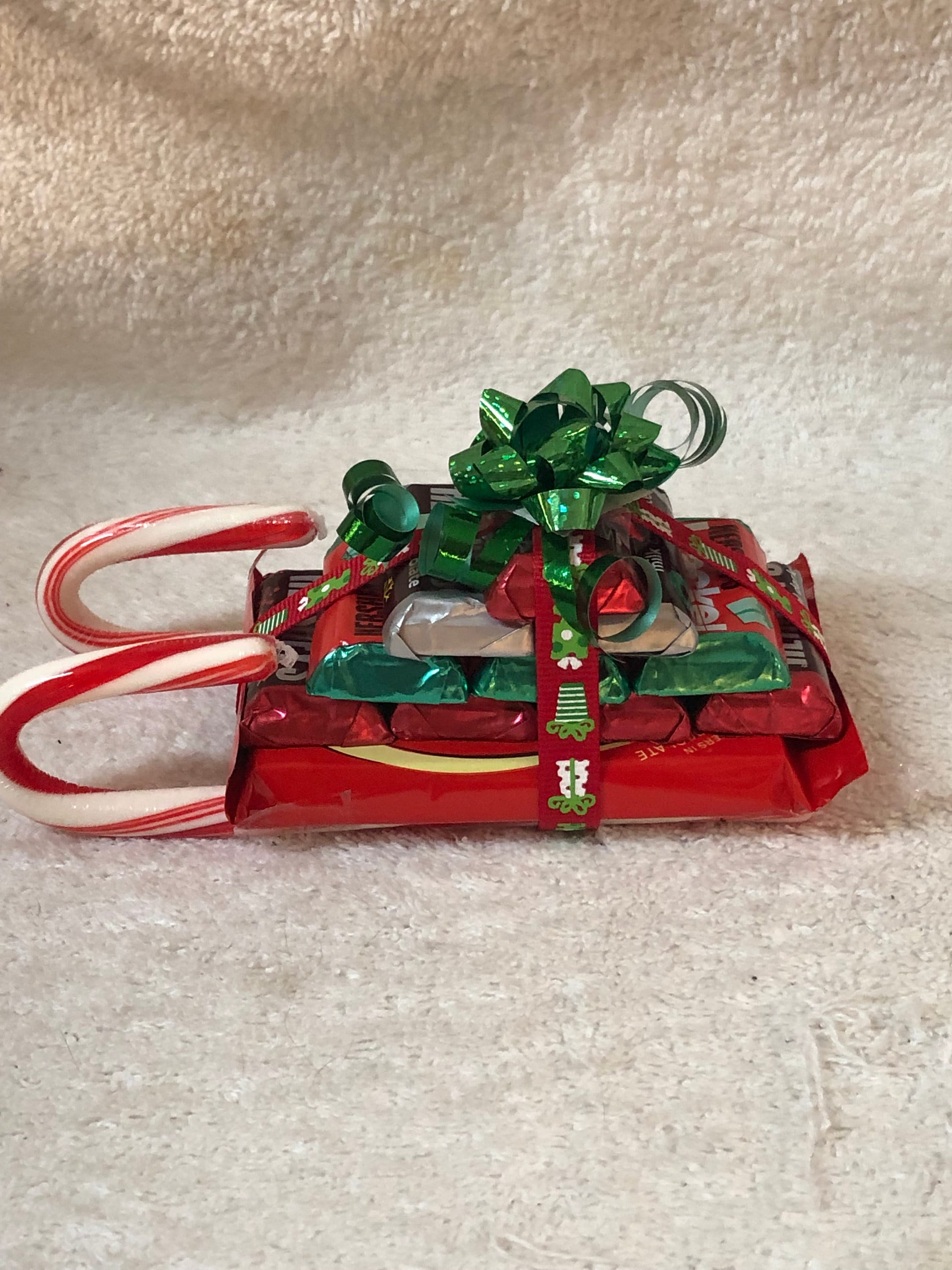Candy Cane Sled - Etsy