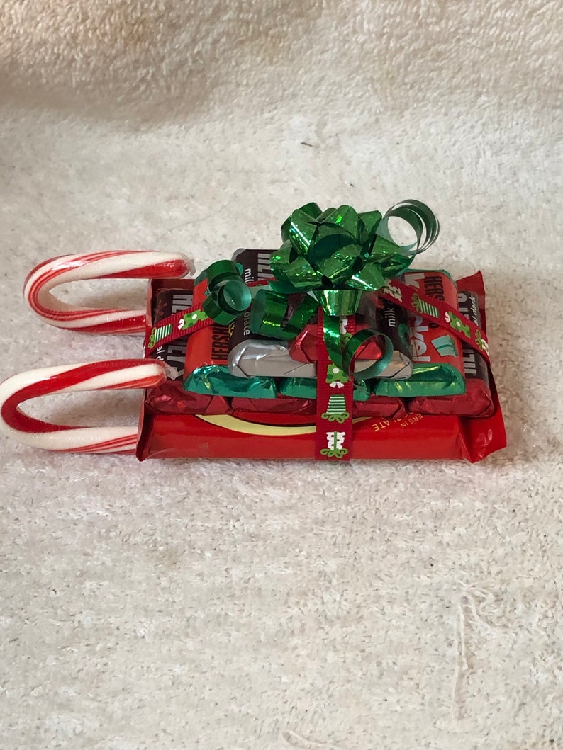Kit Kat Candy Cane Sleigh: Christmas Stocking Stuffer - Etsy