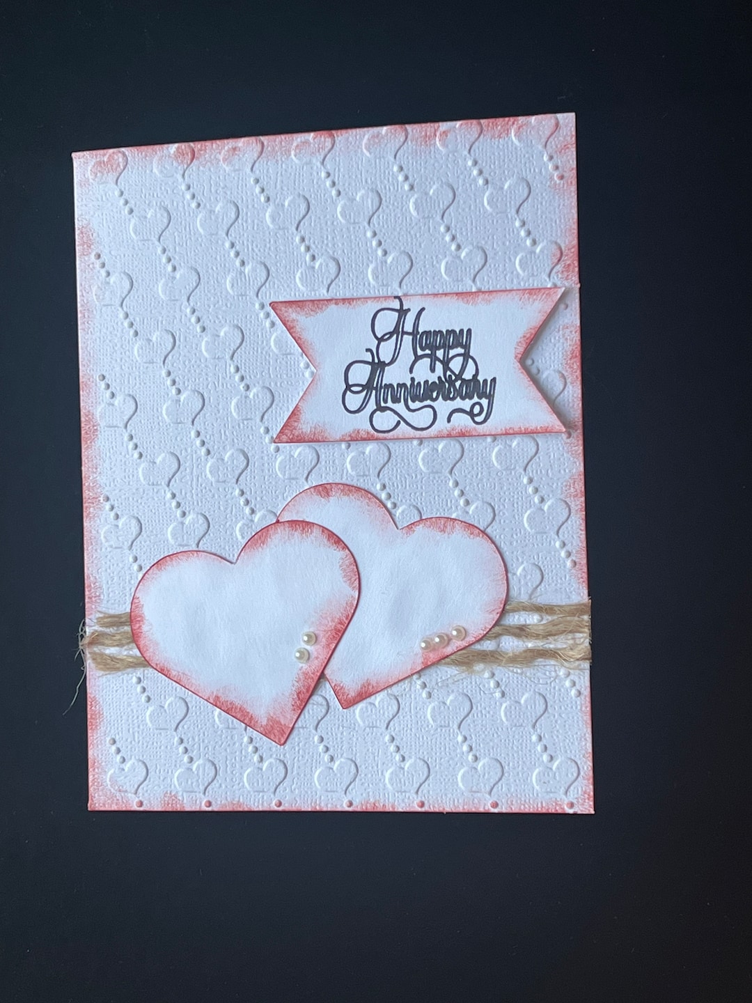 Handmade Happy Anniversary Card/anniversary Card/happy Anniversary ...