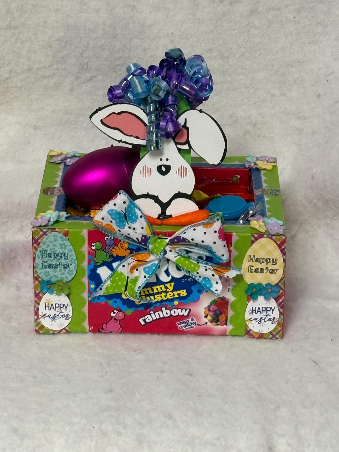 Rainbow Nerds Easter Basket /kids Candy Prefilled Easter Basket/easter ...