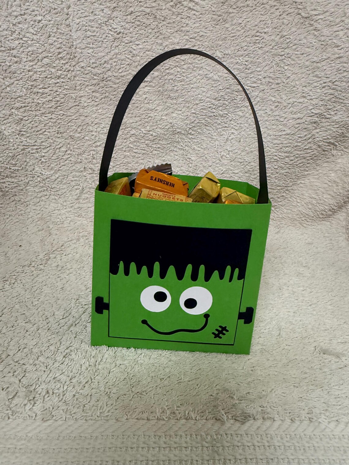 Frankenstein Halloween Candy Gift Box: Trick or Treat Basket - Etsy