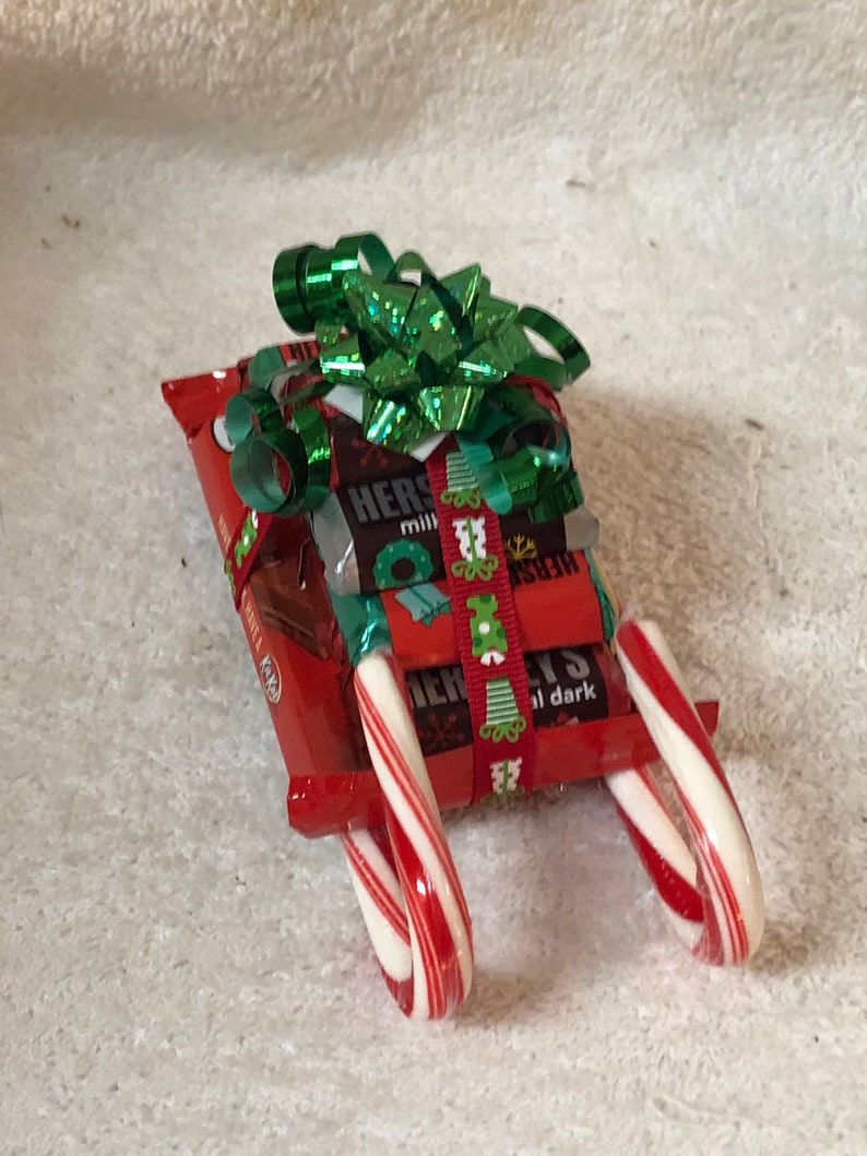Kit Kat Candy Cane Sleigh: Christmas Stocking Stuffer - Etsy
