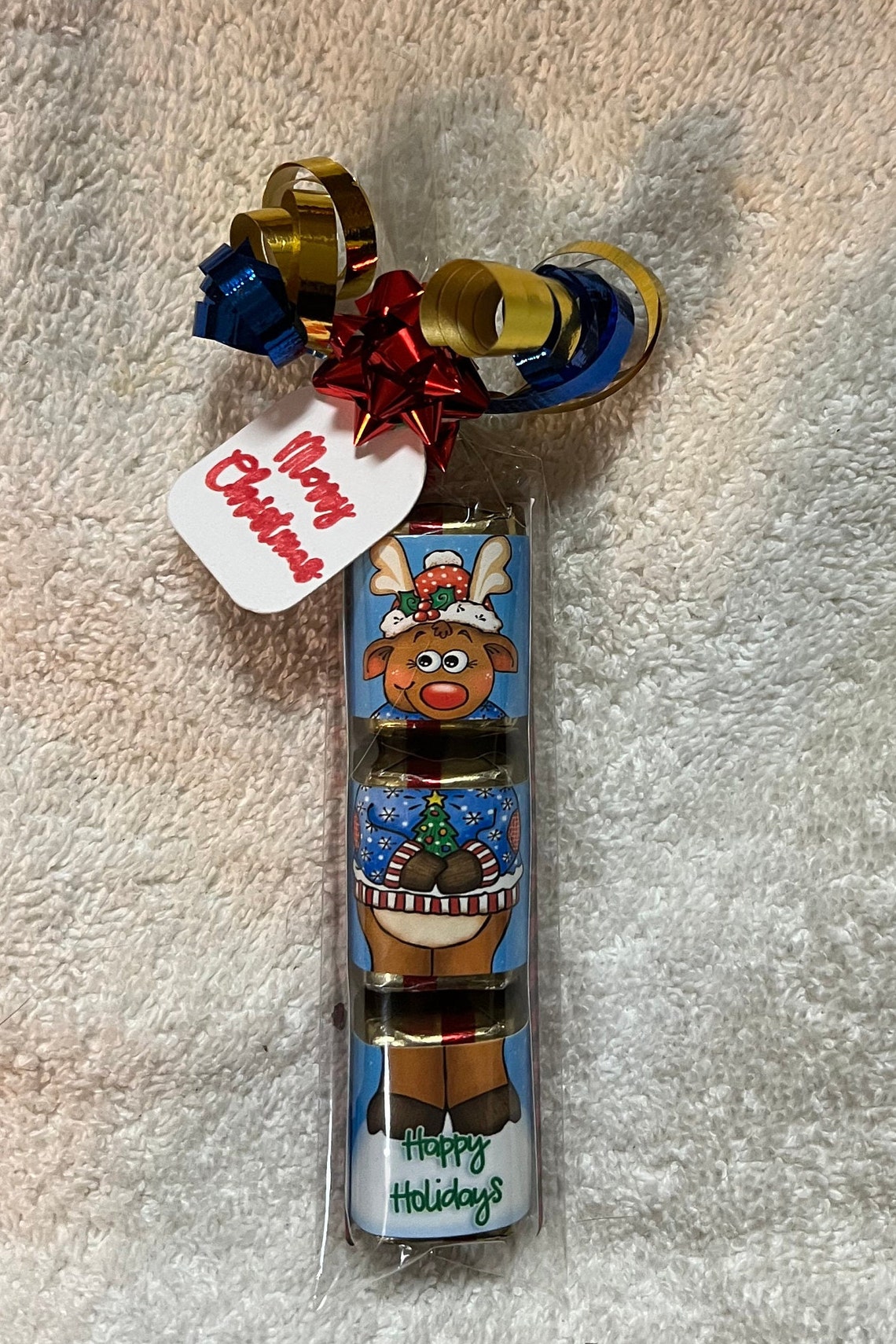 Hershey Nugget Christmas Stocking Stuffer: Santa, Rudolph, Snowman - Etsy
