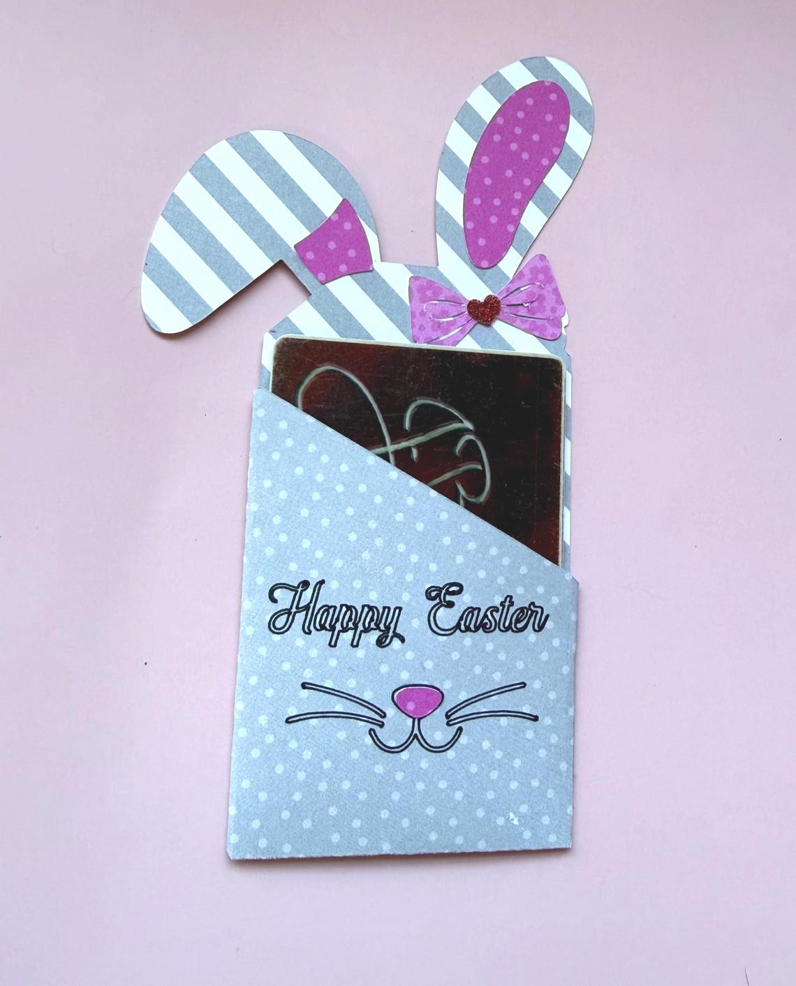 Personalized Easter Bunny Gift Card Holder: Easter Basket Stuffer - Etsy