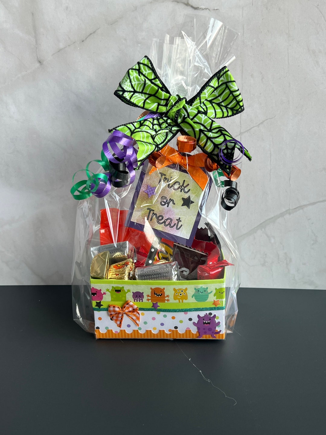 Halloween Candy Gift Box: Trick or Treat Party Favor - Etsy