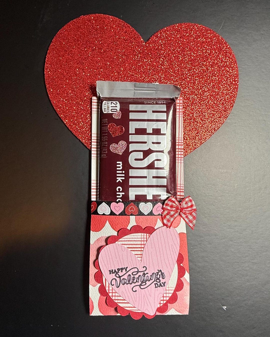 Valentine's Day Hershey Bar Favor/hershey Bar Valentine Gift/valentine ...