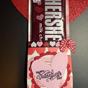 Valentine's Day Hershey Bar Favor/hershey Bar Valentine Gift/valentine ...