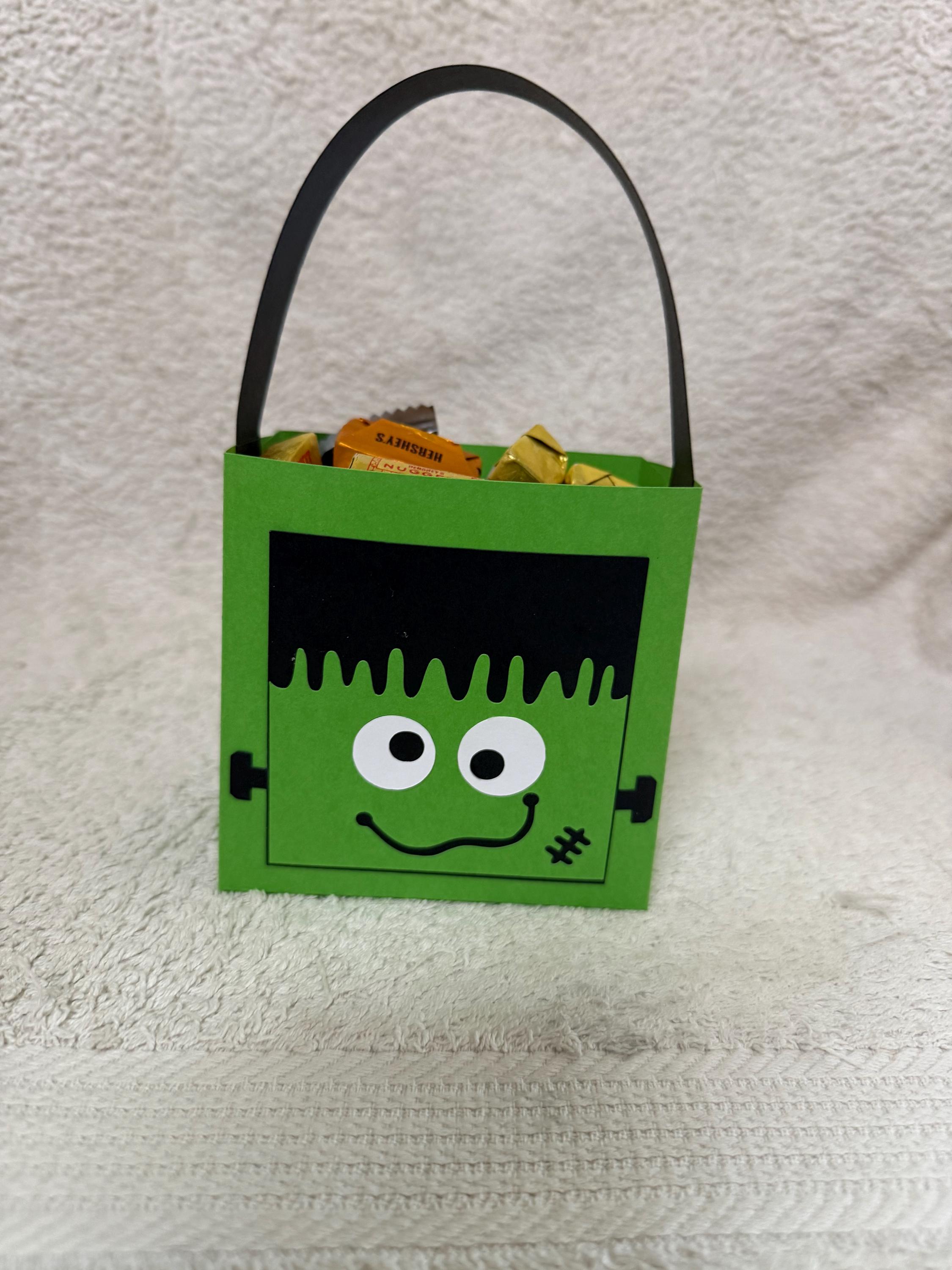 Frankenstein Halloween Candy Gift Box: Trick or Treat Basket - Etsy