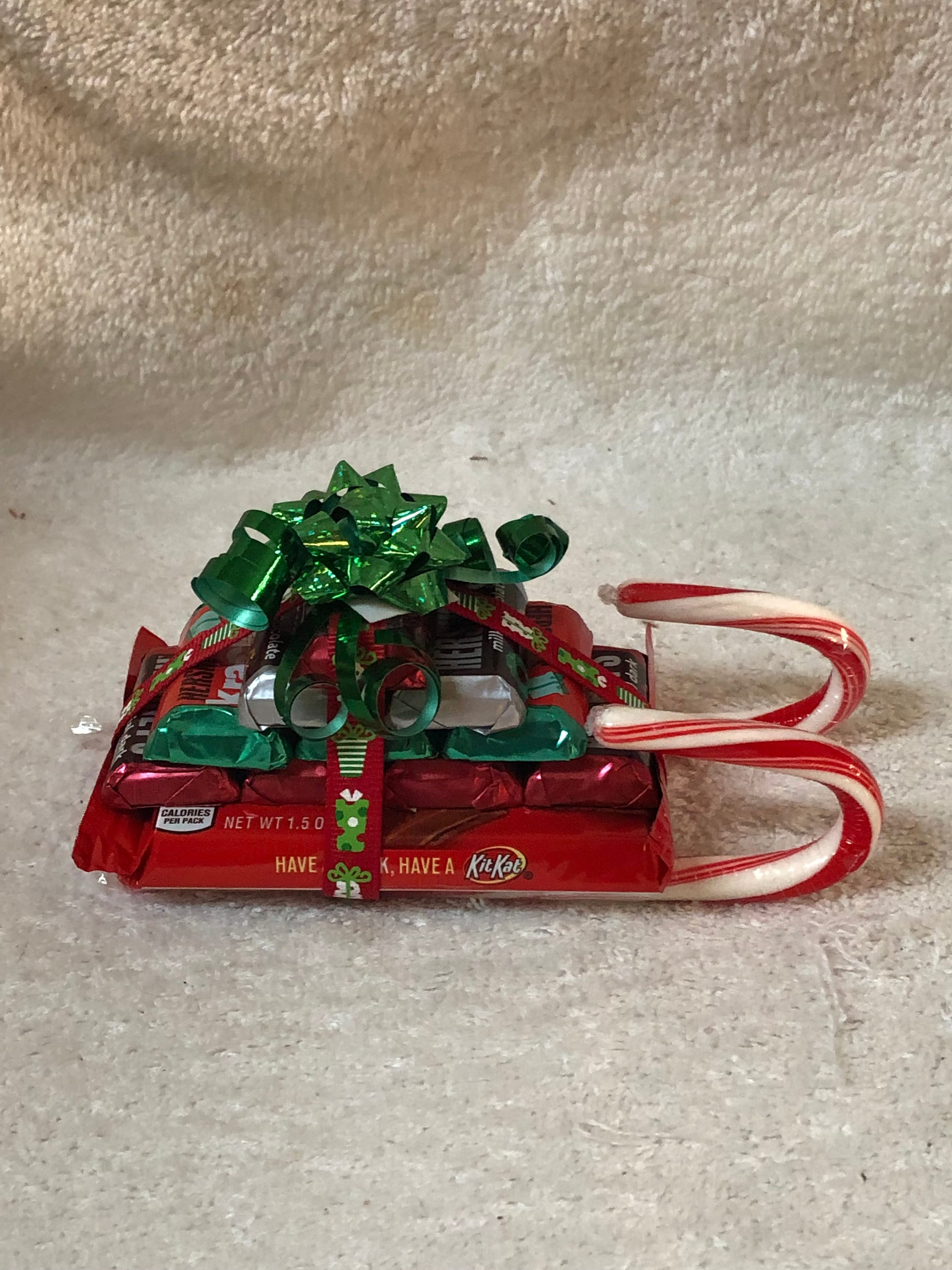 Kit Kat Candy Cane Sleigh: Christmas Stocking Stuffer - Etsy