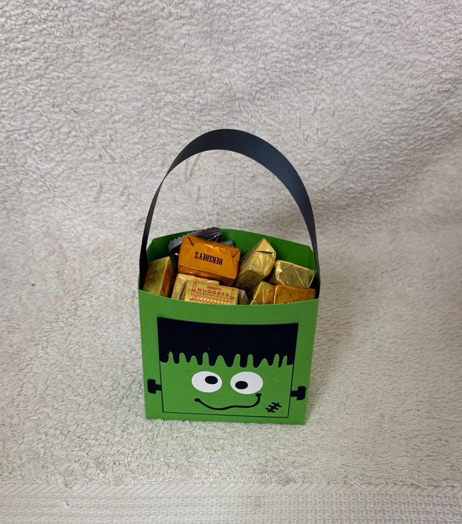 Frankenstein Halloween Candy Gift Box: Trick or Treat Basket - Etsy