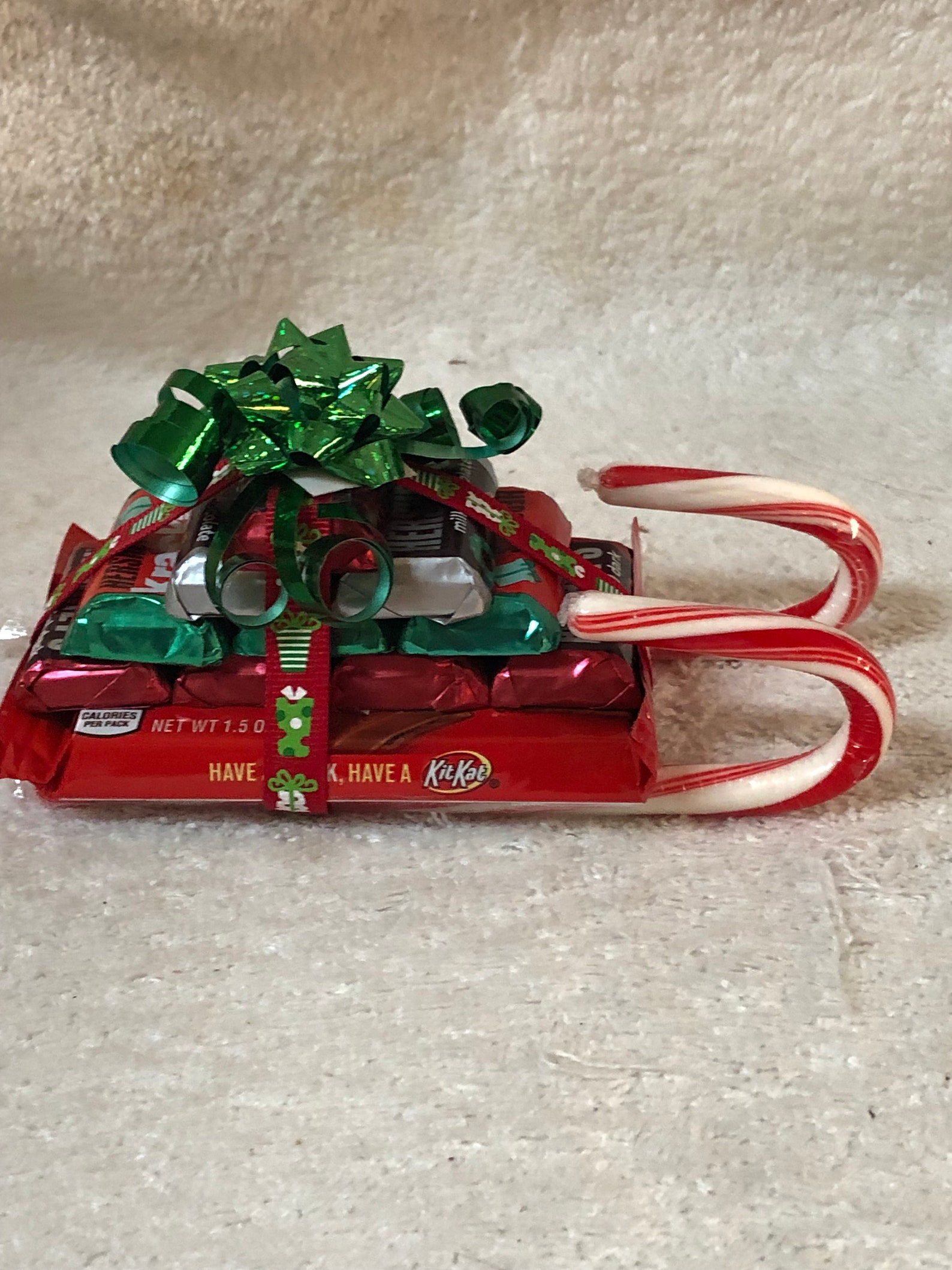 Kit Kat Candy Cane Sleigh: Christmas Stocking Stuffer - Etsy