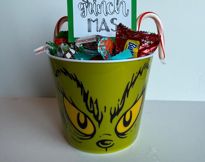 The Grinch That Stole Christmas Candy Pail/grinch Candy Bucket ...