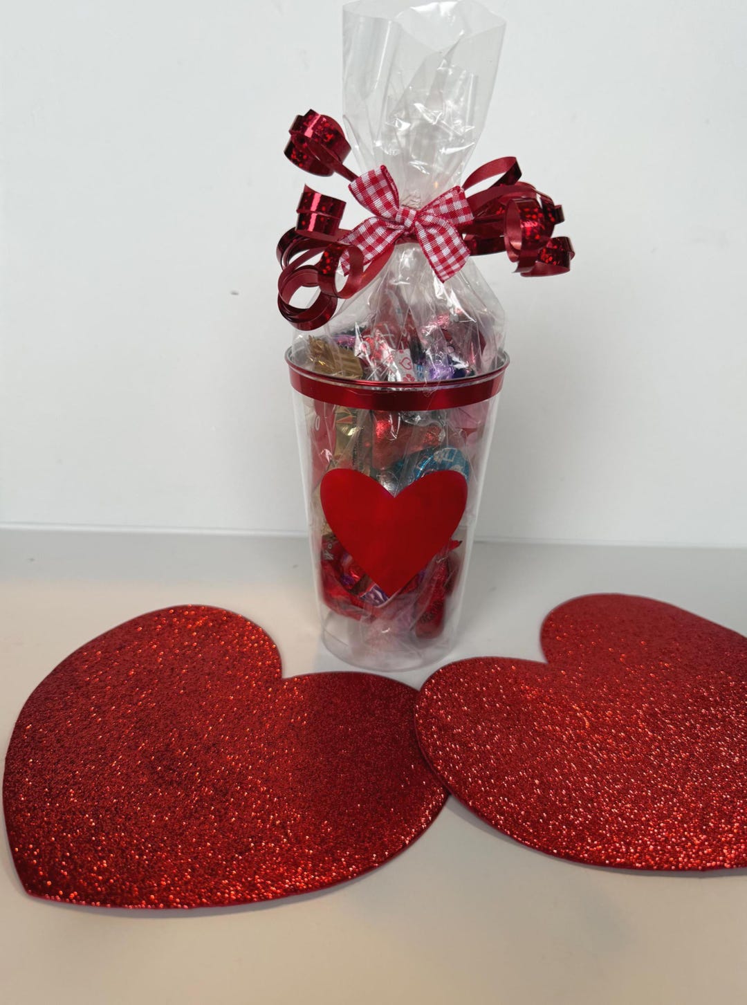 Valentine Treat Cup: Pre-filled Candy, Stickers & Bubbles Goodie Bag - Etsy