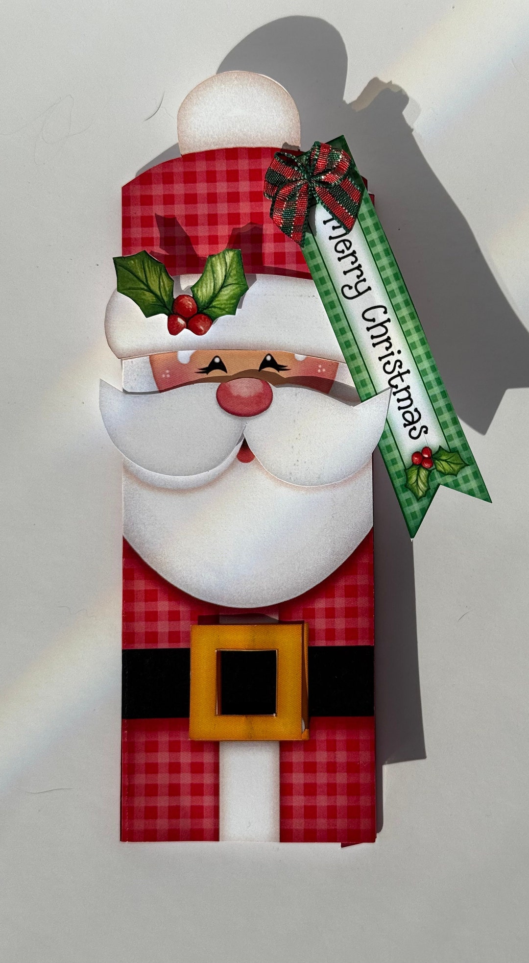 Santa Claus Hershey Bar Stocking Stuffer/santa Claus Money Holder ...