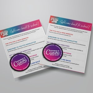 PTO PTA Flyer, Editable Printable Informational Flyer, Did You Know ...