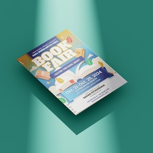 EDITABLE Book Fair Flyer Template, School Event, Book Fair ...