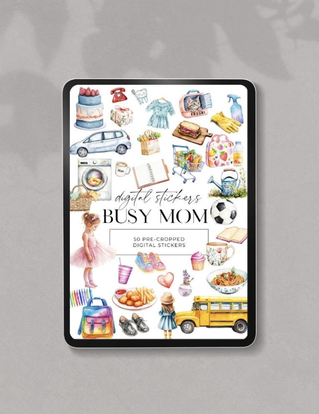 Digital Stickers for Busy Moms | Planner Stickers for Productivity and ...