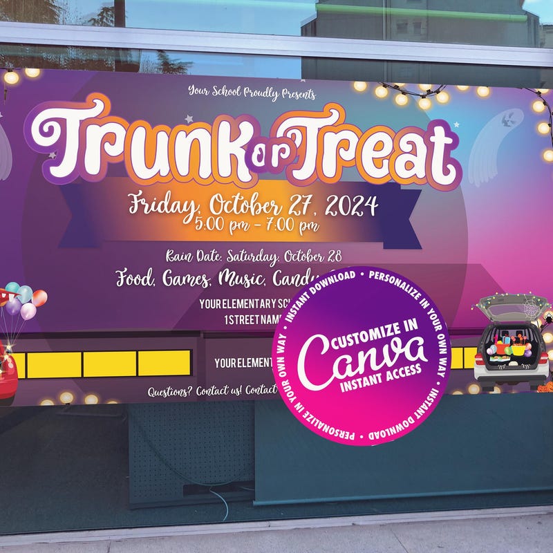 Trunk or Treat Banners - Etsy