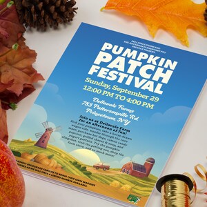 EDITABLE Pumpkin Patch Flyer Template, School, Fall, Fall Flyer, Autumn ...